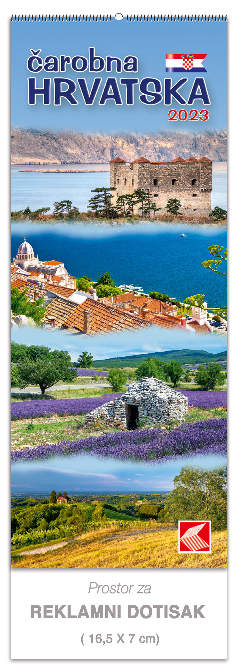 Trodijelni mali kalendar (A4) - kalendar